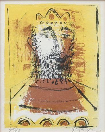 LENNART ROSENSOHN. Portrait, lithograph, signed and numbered. Art ...