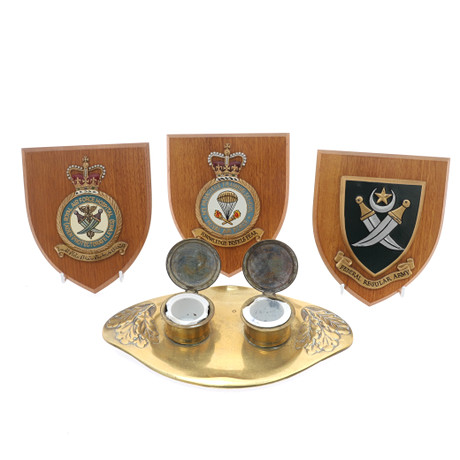 THREE ARMY AND AIR FORCE WALL SHIELDS. Weapons & Militaria - Other ...