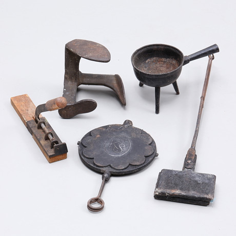 UTENSILS, common folk, cast iron, 20th century. Folk art - Tools ...