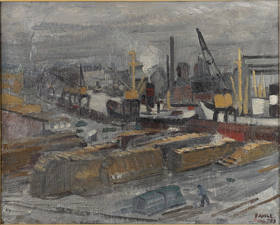 GUSTAF ADOLF FAHLE. 1906-1989. Oil on canvas, signed. Art - Paintings ...