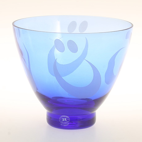 MARGARETA HENNIX. Skål, glas, Reijmyre. Glas - Konstglas - Auctionet