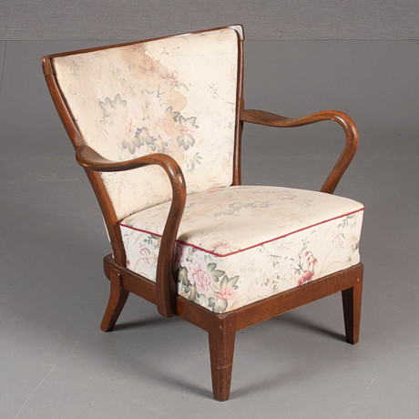 KARMSTOL, 40-tal, Danmark. Möbler - Fåtöljer & Stolar - Auctionet