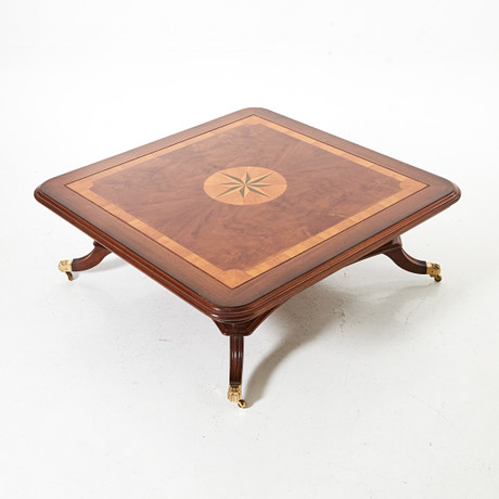 CHARLES BARR, Soffbord, omkring 2000, England, mahogny med intarsia av ...