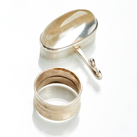 OVE BOHLIN. Anhänger und Ring, 2 Teile, Silber, Stockholm. Schmuck ...