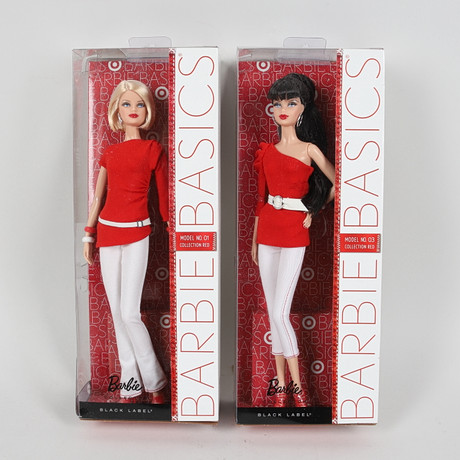 BARBIE, 2 st, Basic Model no 01 & 03, red Collection, Barbie Collector ...