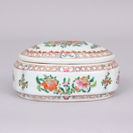 LITEN TERRIN, porslin, famille rose, Kina 1900-1920. Keramik & Porslin ...