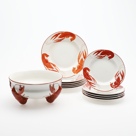 KRÄFTSERVIS, TOLV DELAR, RÖRSTRAND, TIDIGT 1900-TAL. Keramik & Porslin ...