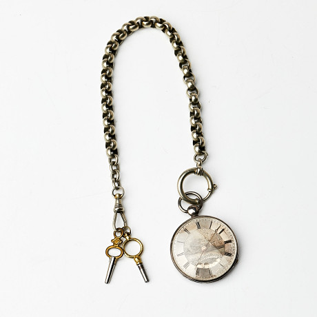 POCKET WATCH, so-called "key puller", Echappement a Cylindre, Quatre ...