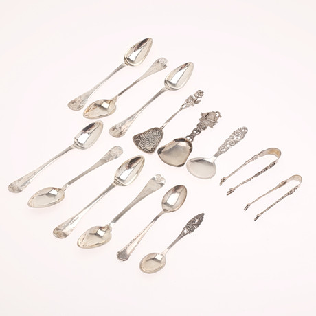 BESTICK, 13 st, silver, 159 gram, 1800/ 1900-tal. Silver & Metall - Silver - Auctionet