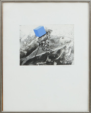 PER GUNNAR THELANDER. Fish, Etching, signed and numbered 29/40. Art ...