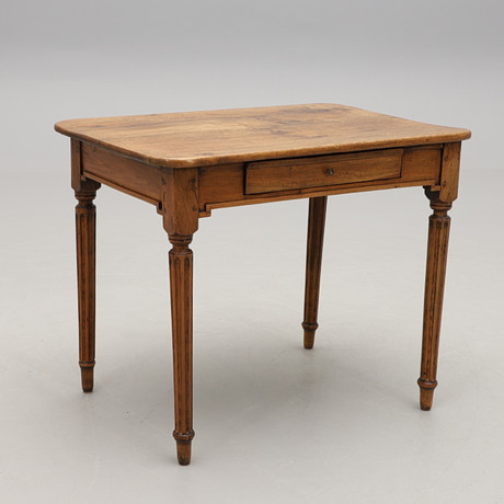 BORD MED LÅDA, ek, 1700/1800-tal. Möbler - Bord - Auctionet