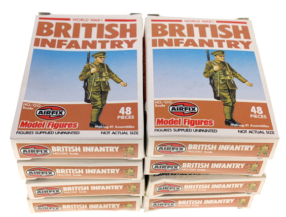 AIRFIX PLASTIC SOLDIERS, British Infantry World War 1, 8 packs ...