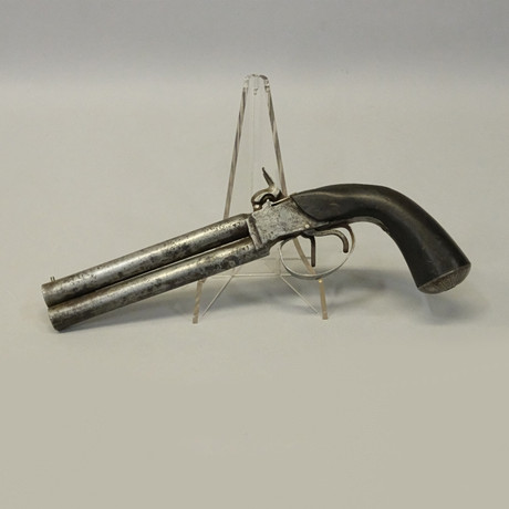 DOUBLE BARREL HAMMER PISTOL, GERMANY. Weapons & Militaria - Guns ...