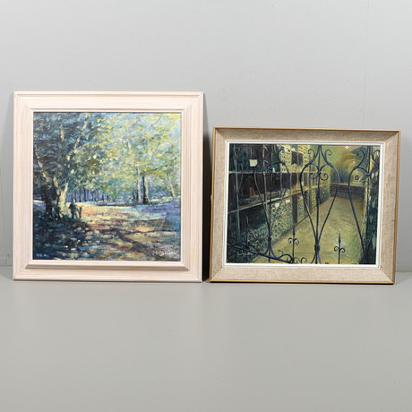 IVOR B. COBURN (B.1934). THE WINE CELLAR. Art - Paintings - Auctionet