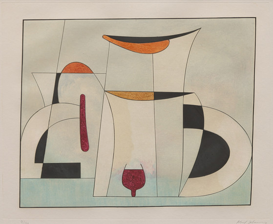 ALBERT JOHANSSON. COMPOSITION, signed and numbered 9/90. Art ...