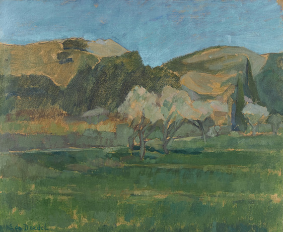 SIMONE DE DARDEL (Sverige, Neuchâtel 1913-1996), Landskap, signerad S ...
