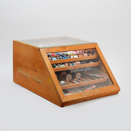 SEWING THREAD DISPLAY, Mölnlycke Sewing thread. Miscellaneous ...