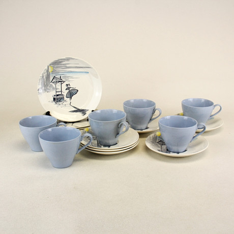 MEAKIN 'WISHING WELL' TEA SET. Ceramics & Porcelain - European - Auctionet