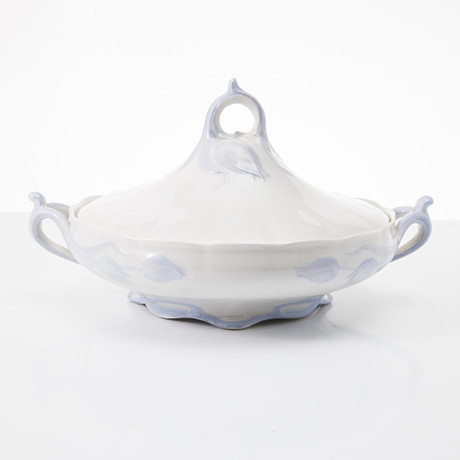 ALF WALLANDER. Bowl with cover, "Tulip", Alf Wallander for Rörstrand to ...