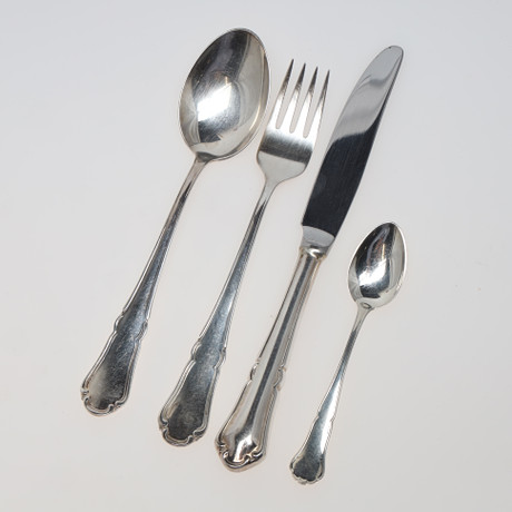 CUBIERTOS, en plata, modelo 'Rådhus' y 'Viktoria', 23 dlr. Plata y ...