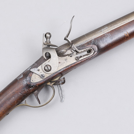 FLINTLOCK RIFLE with BAYONET, w/1791, 18th/19th century. Weapons ...