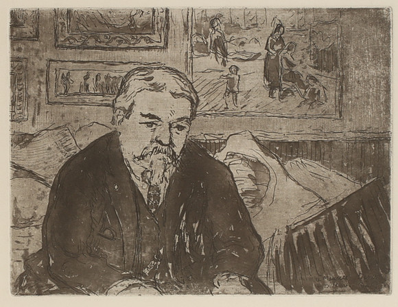 VICTOR JOSEPH ROUX-CHAMPION. Akvatintetsning, signerad i plåten. Konst ...