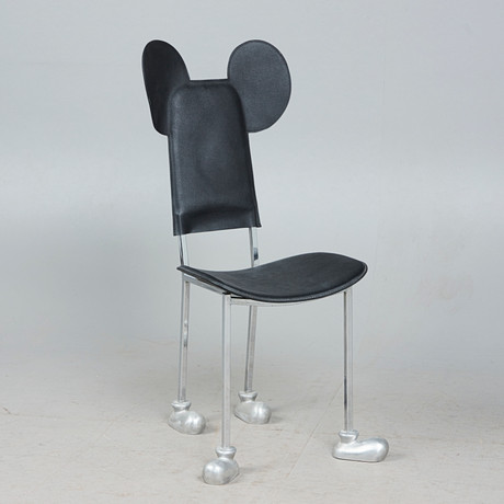JAVIER MARISCAL. Chair, model Garriri, chromed tubular steel, aluminium ...