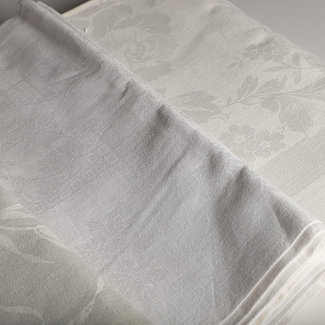 DUKAR, 4 stycken, linnedamast, 1900-tal. Mattor & Textil - Textil ...