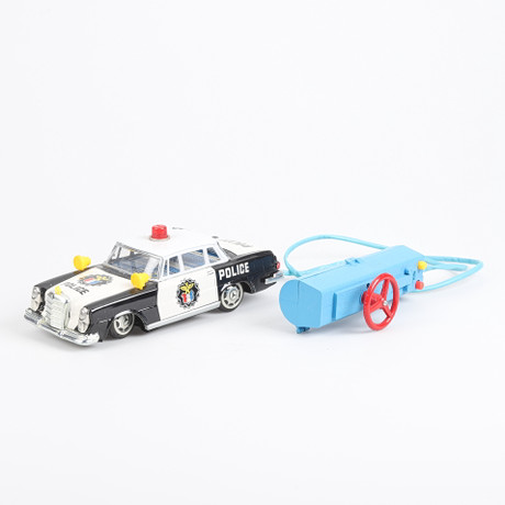 MECHANICAL TOY, Mercedes police car, Daishin, Japan. Toys - Toys ...