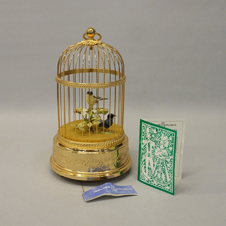 BIRD CAGE MUSIC BOX, SWITZERLAND. Miscellaneous - Miscellaneous - Auctionet