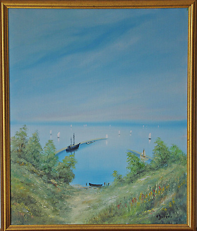 CARL JULIUS. "Ven", oil on canvas, signed C.Julius. Art - Paintings ...