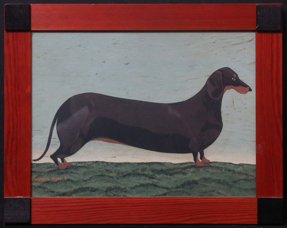 WARREN KIMBLE. After. Dachshund. Print, signed in the print. Art ...
