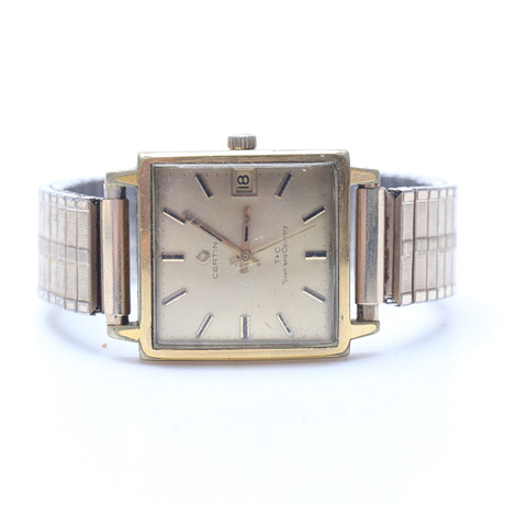 WRIST WATCH, Town and Country, manual, date, steel, Certina. Clocks ...