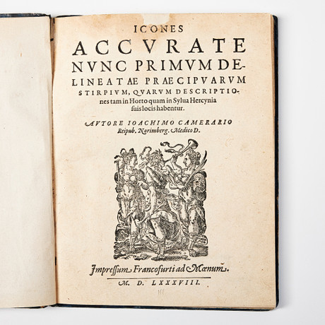 CAMERARIUS FINELY ILLUSTRATED ATLAS TO HIS HORTUS MEDICUS... 1588 ...