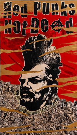 MAREK BRAUN (GEB. 1970). RÖDA PUNKARE INTE DÖDA. Konst - Måleri - Auctionet