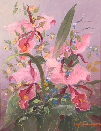 HENRY FREDRIKSSON. Flower still life, oil on canvas, signed. Art ...