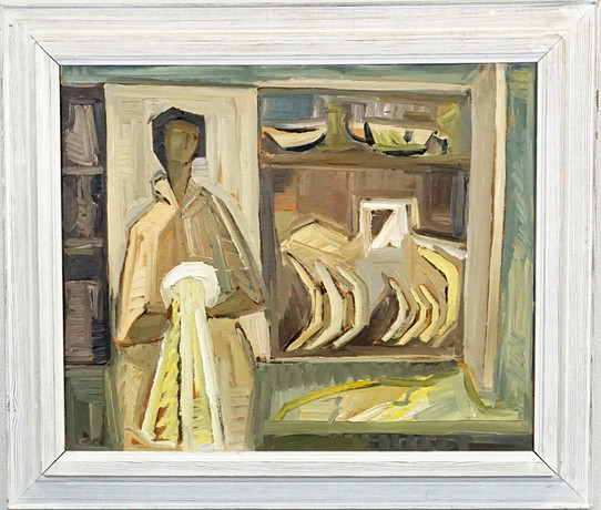 STIG THIDERMAN. (1920-1973). oil on Board, signed. Art - Paintings ...