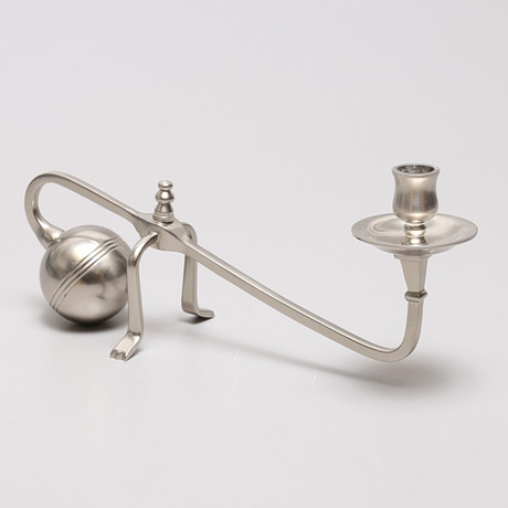CANDLE STAKE, "Cannonball", pewter, WAS Benson style. Lighting & Lamps ...