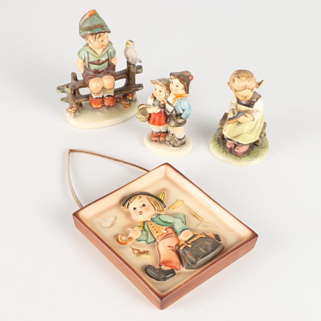 FIGURES, 4 pieces, porcelain, Hummel, Goebel, Germany. Ceramics ...