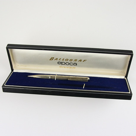 BALLOGRAF. Penna, "Epoca", blyerts, silver, inskription, Made in Sweden ...