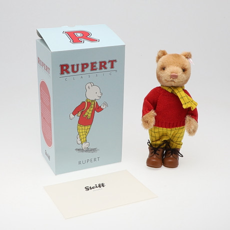 STEIFF - BOXED TEDDY BEAR 'RUPERT'. Toys - Toys - Auctionet