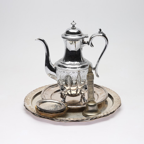 NEW SILVER OBJECTS, 14 pieces, 1900s. Silver & Metals - Silver plated ...