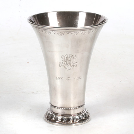 POKAL, silver, Guldsmedsaktiebolaget, Stockholm, 1951. Bruttovikt: 164 ...