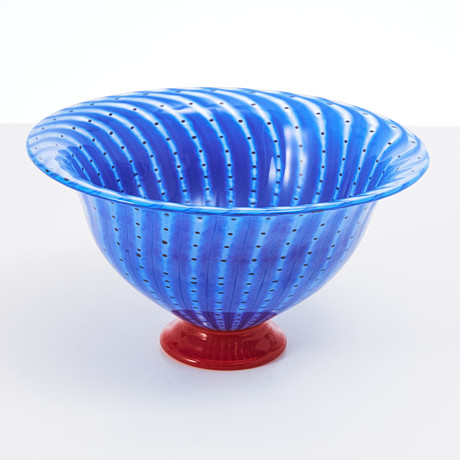 JAN-ERIK RITZMAN AND SVEN-ÅKE CARLSSON. Bowl, glass. Transjö, signed ...