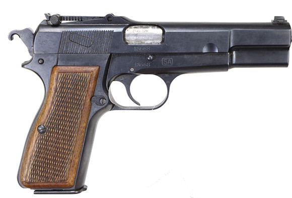 PISTOL, Halvautomatisk, fabrikat FN, modell 35 Hi Power, kaliber 9x19 ...