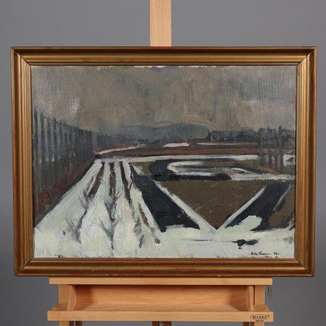 OLLE LARSSON. OIL ON CANVAS, signed and dated. Art - Paintings - Auctionet