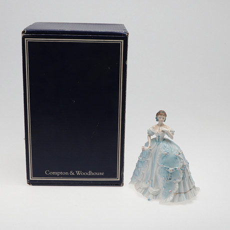 A BOXED ROYAL WORCESTER FIGURE OF THE FIRST QUADRILLE. Ceramics ...