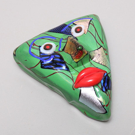 JAN-ERIK RITZMAN. Skulptur, ansikte, glas, Transjö. Glas - Konstglas ...