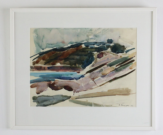 STURE EKENGREN. akvarell, Komposition, signerad och daterad 66. Konst ...