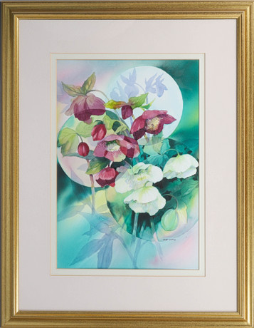 JANET WHITTLE (ENGLAND). "Helleborus", akvarell, signerad. Konst ...